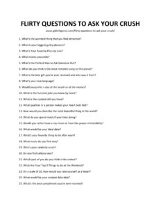 37 Flirty Questions to Ask Your Crush - Get to know him.
