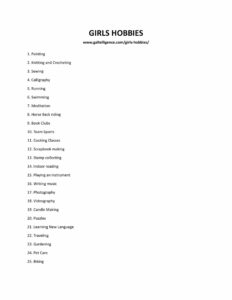 11 Fascinating Girls Hobbies - You Should Try These Activities Now