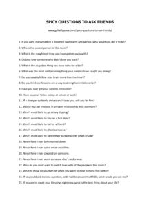 26 Spicy Questions to Ask Friends: Add Fun and Spice To Your Friendship