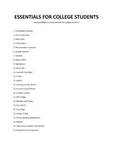 16 Essentials For College Students: What To Pack For Your Big Move